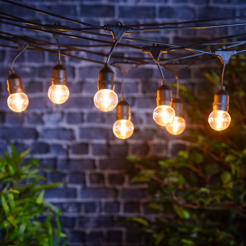 LED+ Warm White Festoon Lights - 10m