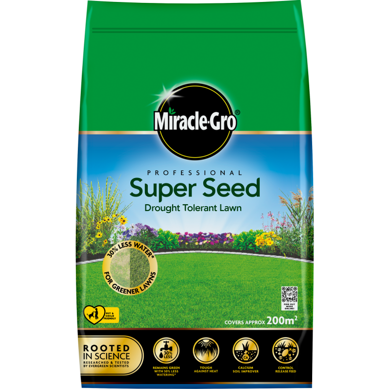 Miracle-Gro Super Seed Drought Tolerant Lawn Seed - 200m2