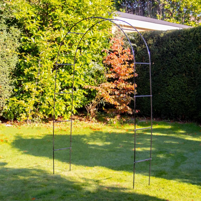 Heavy Duty 2.4m Garden Arch - Tubular Steel Trellis Archway - Perfect ...