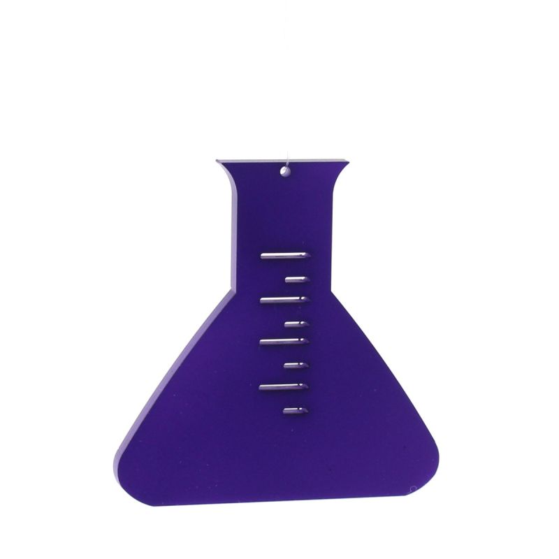 Laser cut Purple Acrylic Beaker - Christmas Tree Decoration