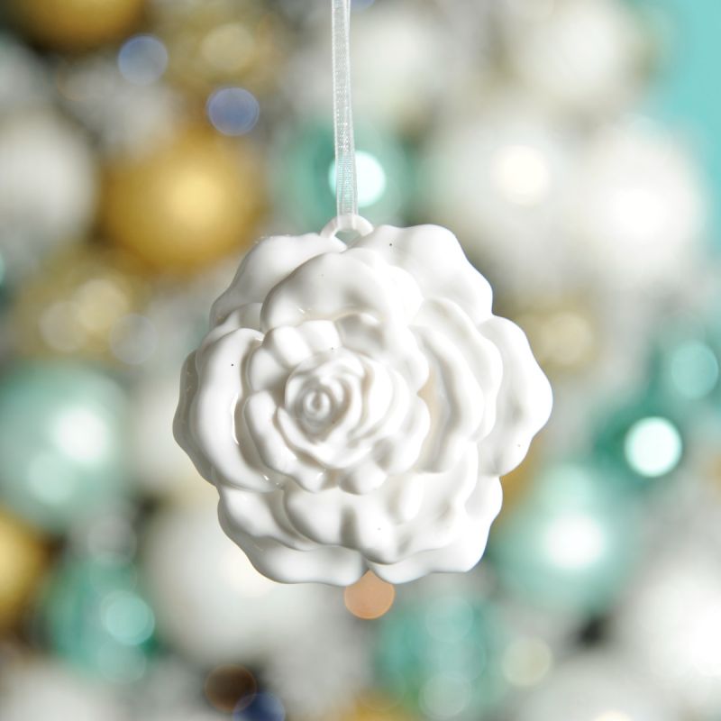 White Rose - Christmas Tree Decoration