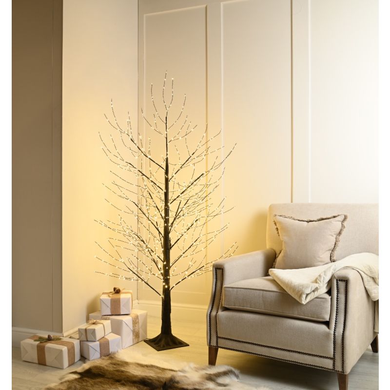 Microdot Black Tree - Christmas Tree - 900 LED Warm White