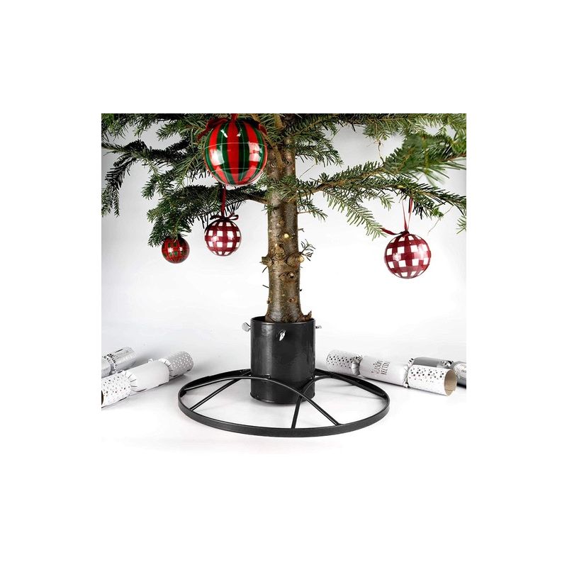 Contemporary Christmas Tree Stand in BLACK - for trees up to 8ft tall
