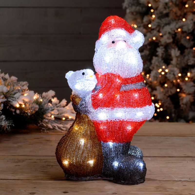 Acrylic Santa - Christmas Indoor Lighting