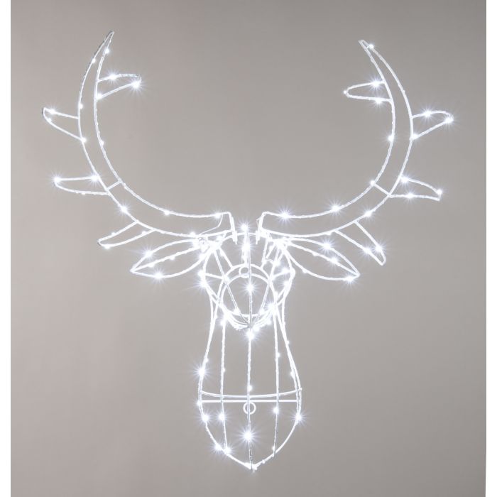 Christmas Home Decor - Twinkling Reindeer Head