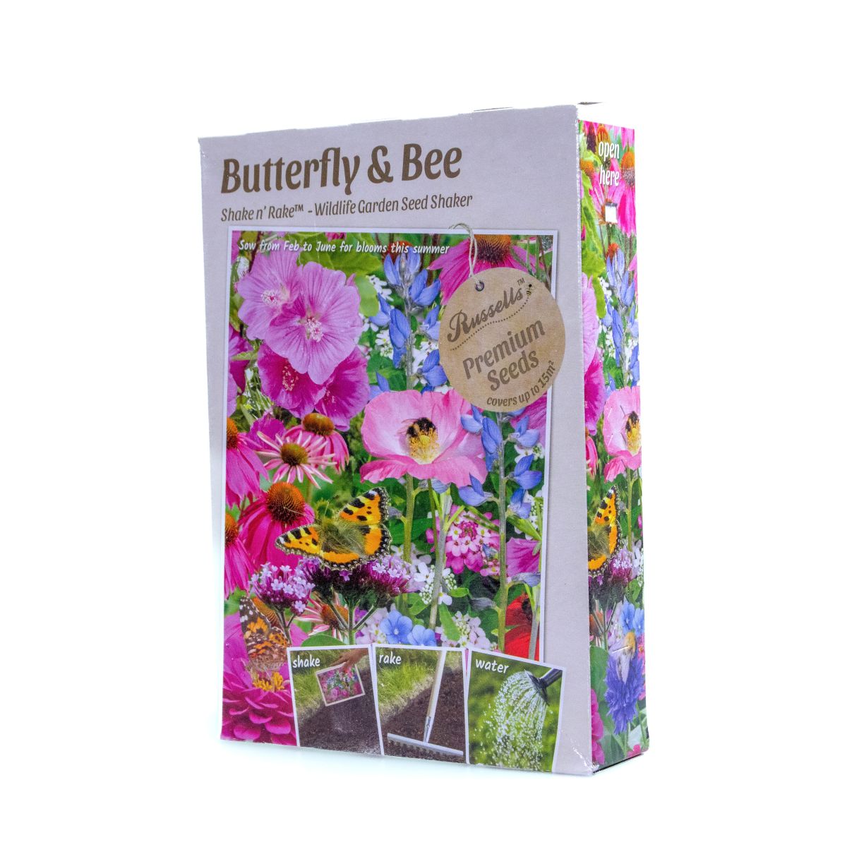 Wildlife Seed Shaker - Shake n Rake Butterfly & Bee - Perfect Gift!