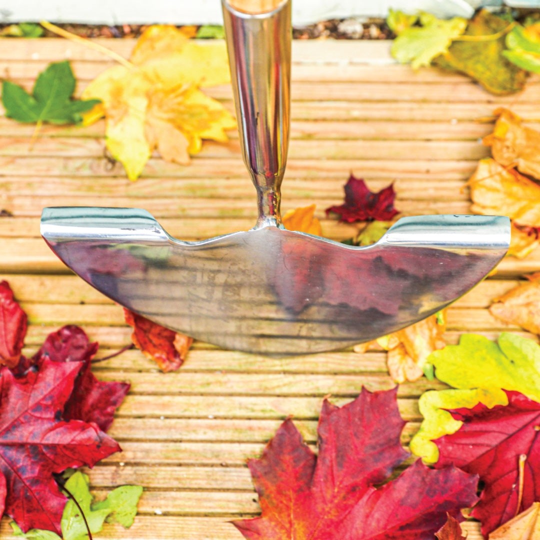 Ash & Steel : Heavy Duty Stainless Steel Long Handled Half Moon Lawn ...