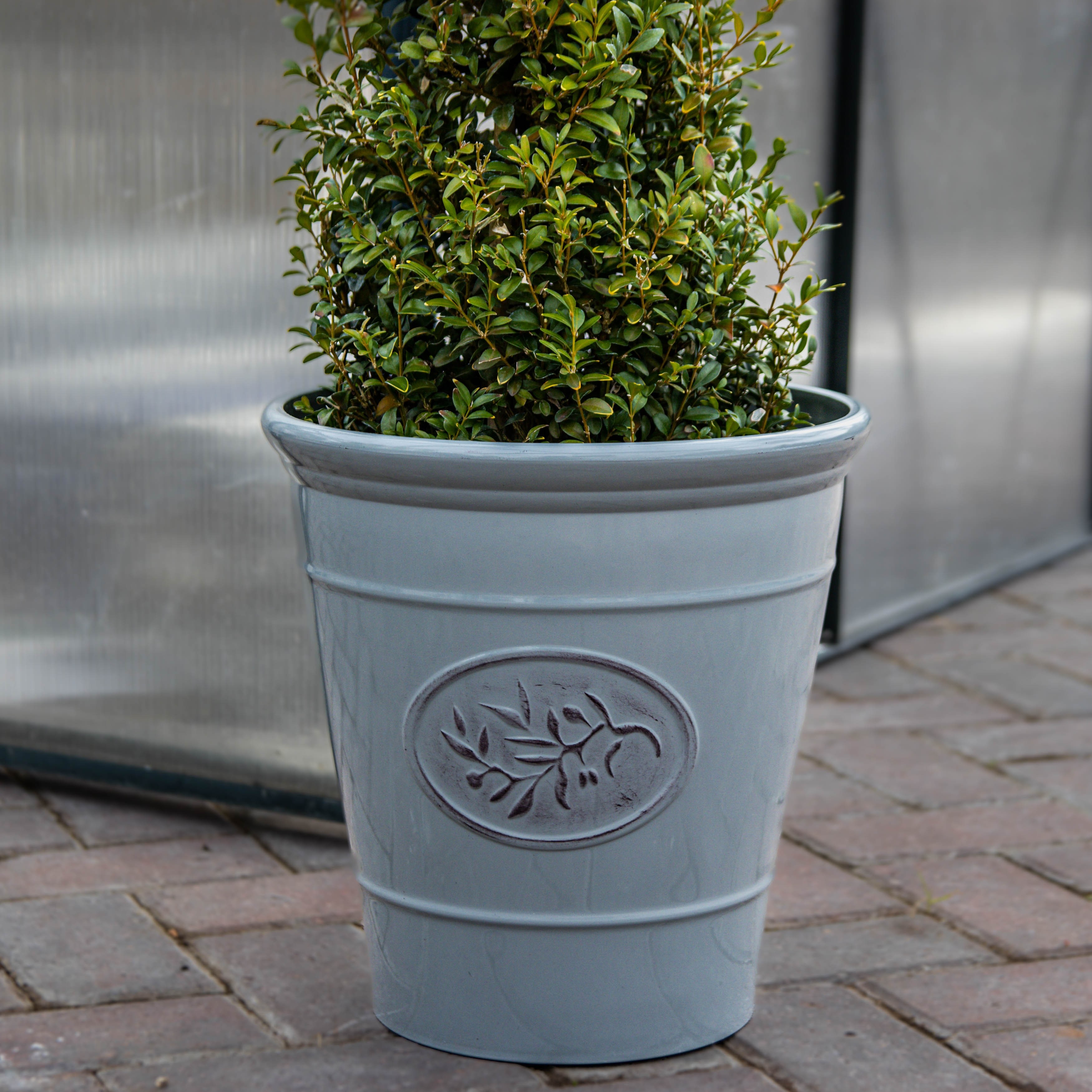 Grey Olive Planter - Large (30cm)