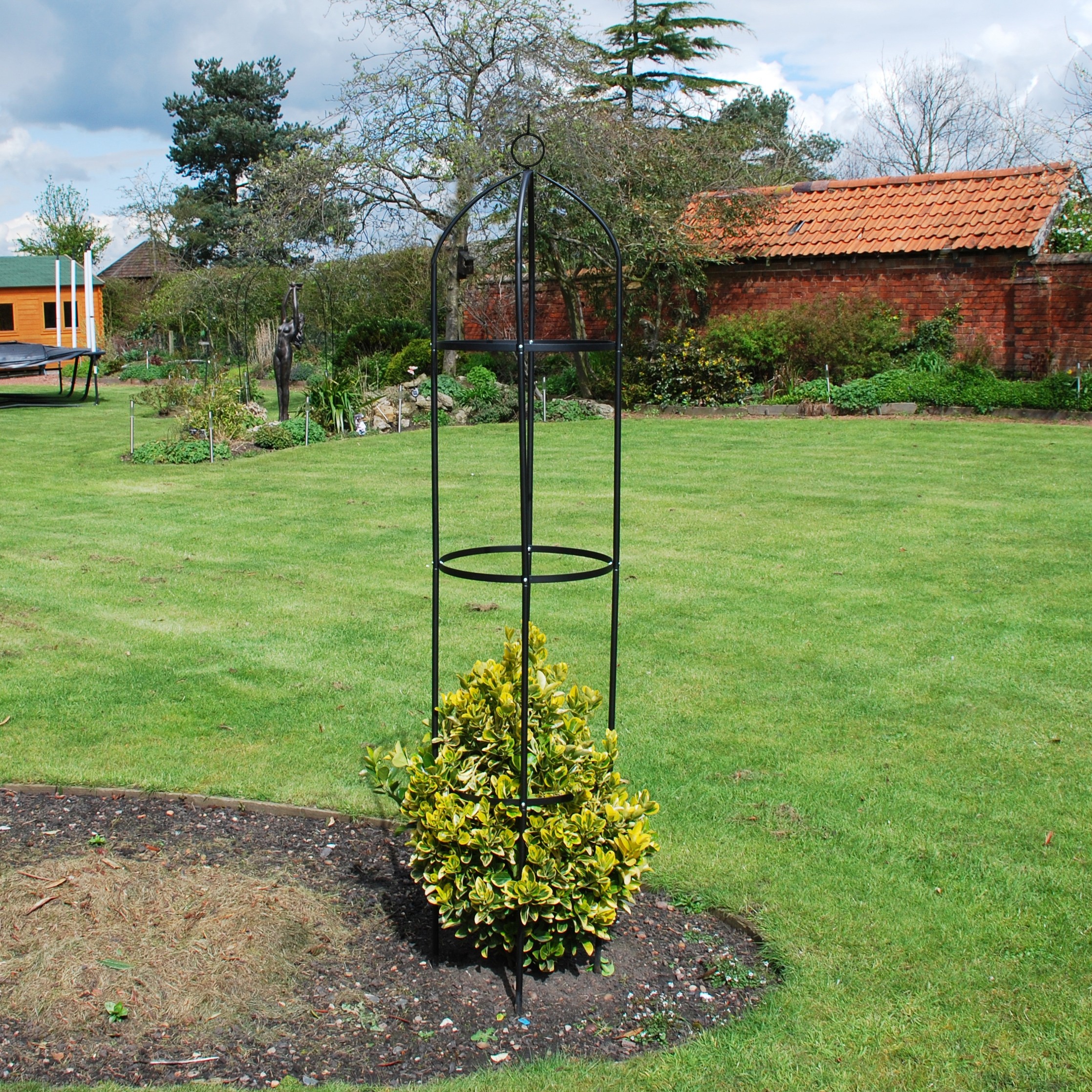 Metal Garden Obelisk - 1.9m Tall