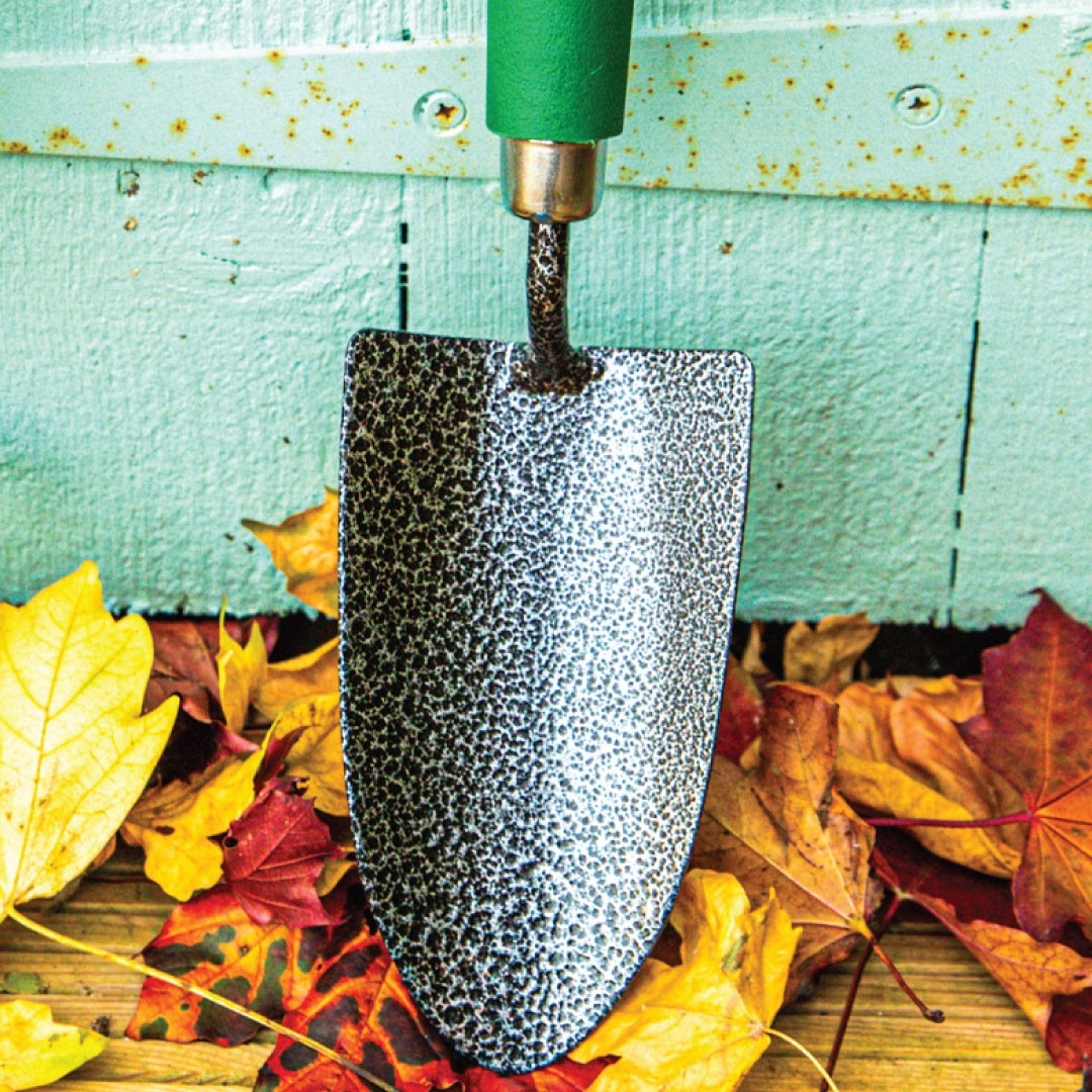 Green & Grey Carbon Steel Garden Hand Trowel