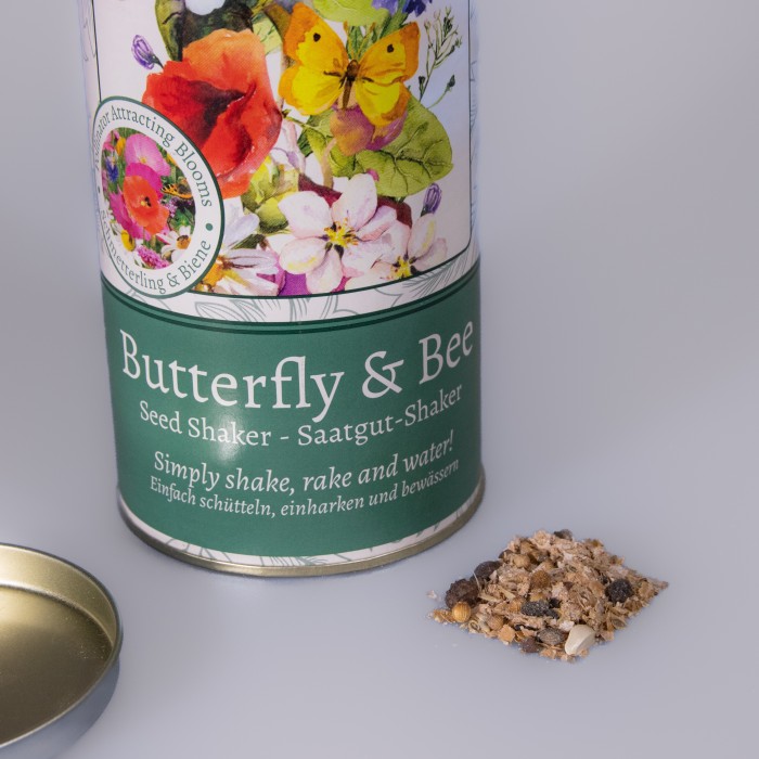 Wildlife Seed Shaker tube - Butterfly & Bee - Perfect Gift!
