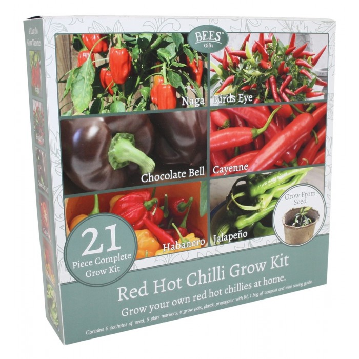 Red Hot Chilli Growing Kit - Selection of 6!