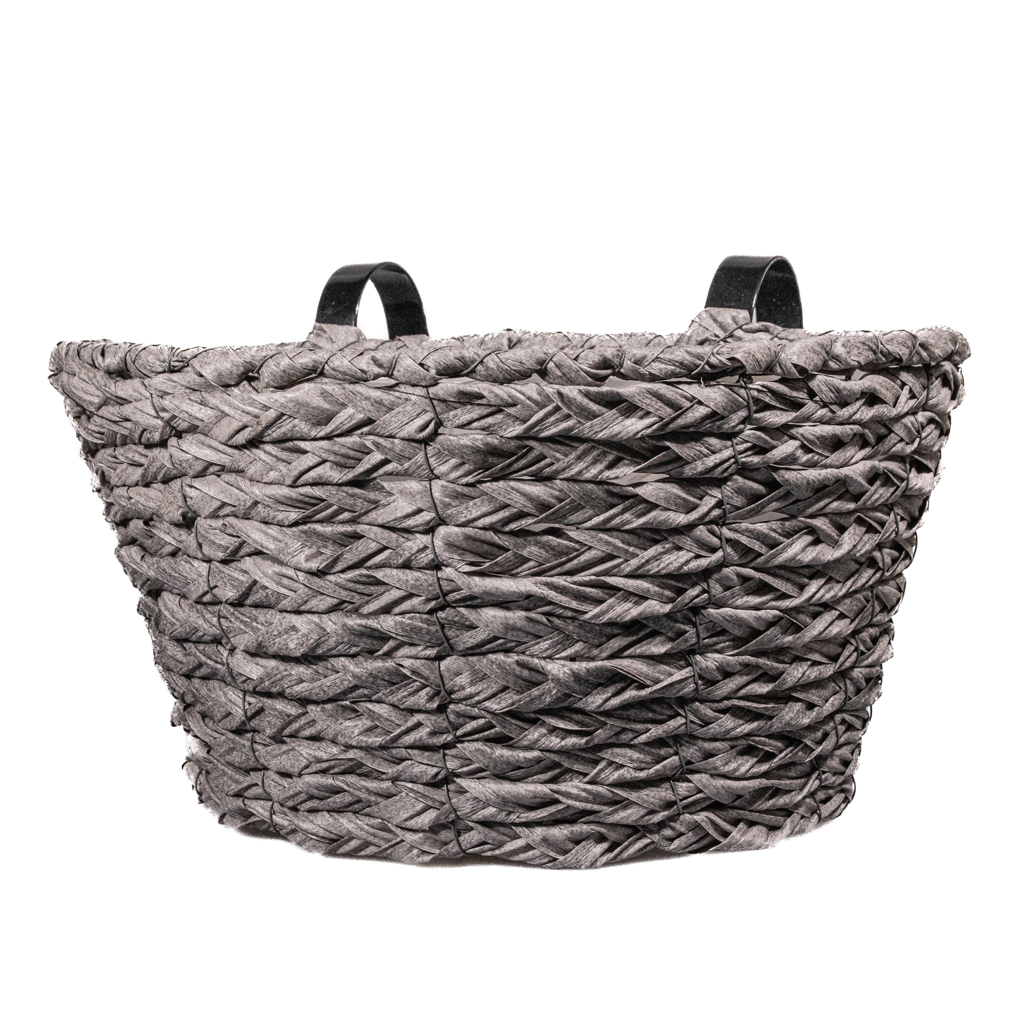 Hanging Rustic Wall Basket - ALL WEATHER Grey (35cm)