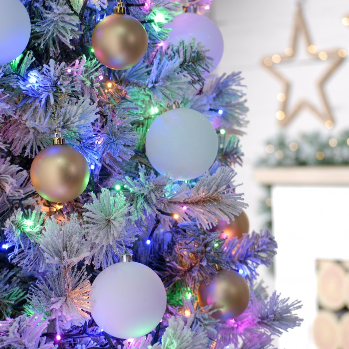 Christmas Tree Lights - Pastel Multi- Colour Sparkle lights