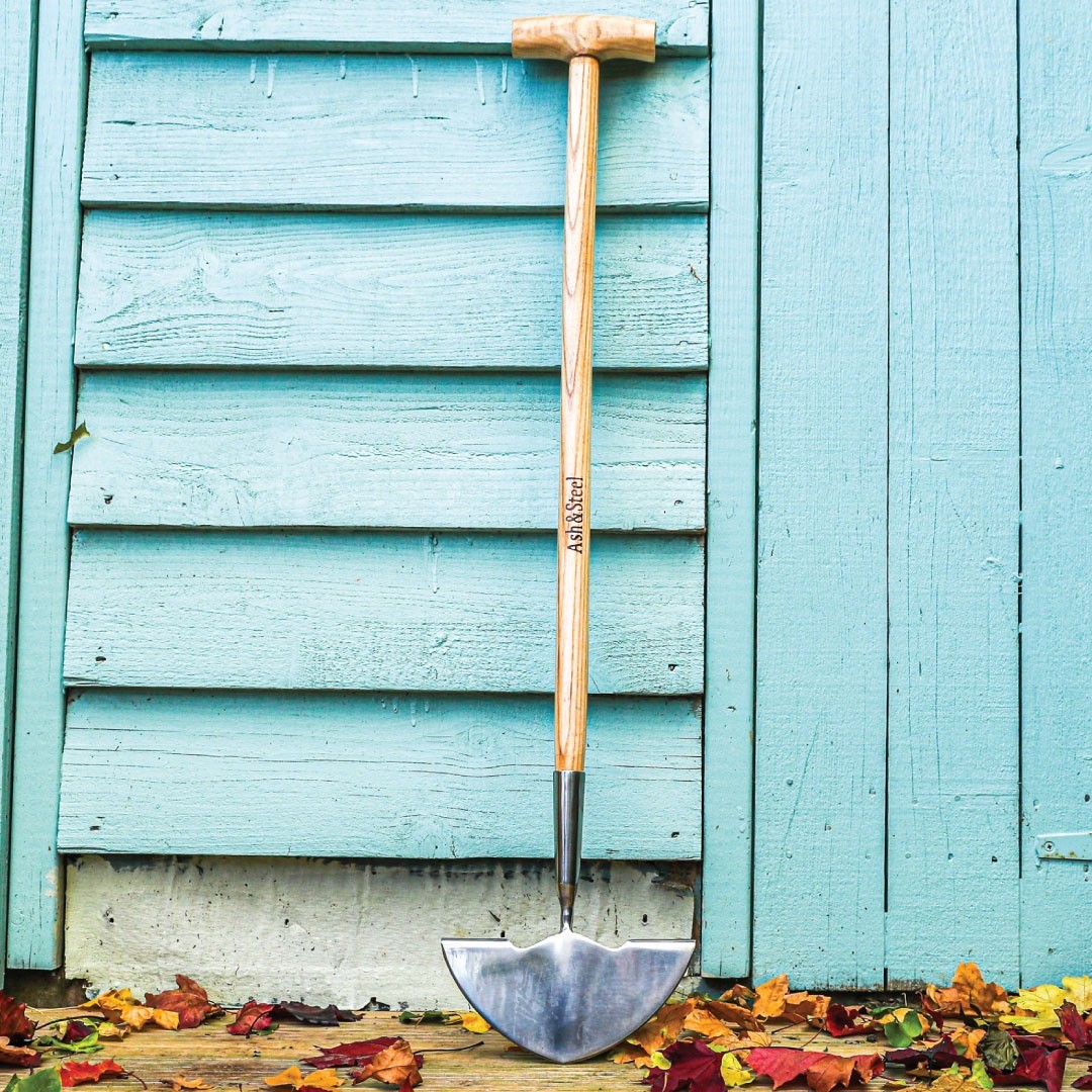 Ash & Steel : Heavy Duty Stainless Steel Long Handled Half Moon Lawn ...