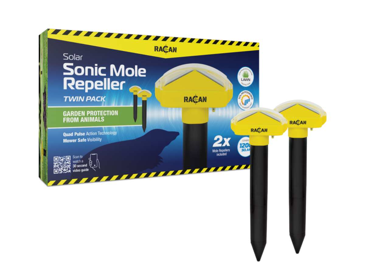 Racan Solar Sonic Mole Repeller Twin Pack