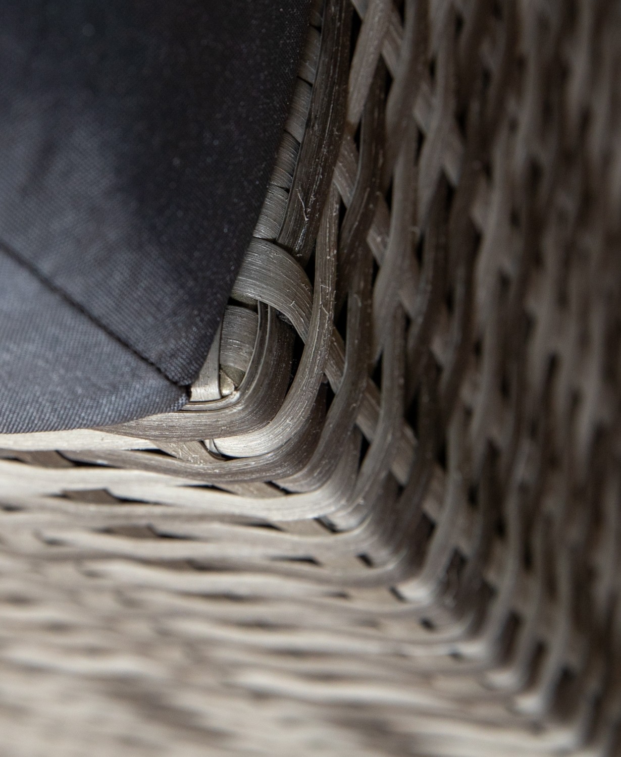 Palma Grey Rattan Casual Dining Sofa Set - High Backed with Dining ...